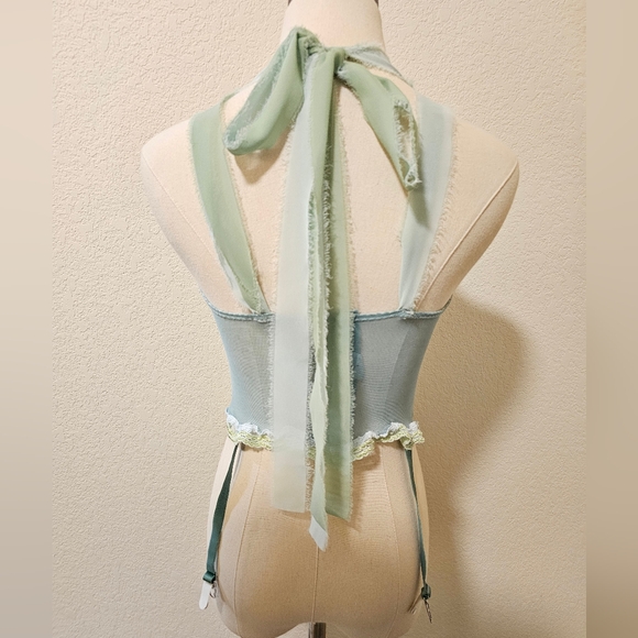 Vintage | Intimates & Sleepwear | One Of A Kind Custom Upcycled Green ...